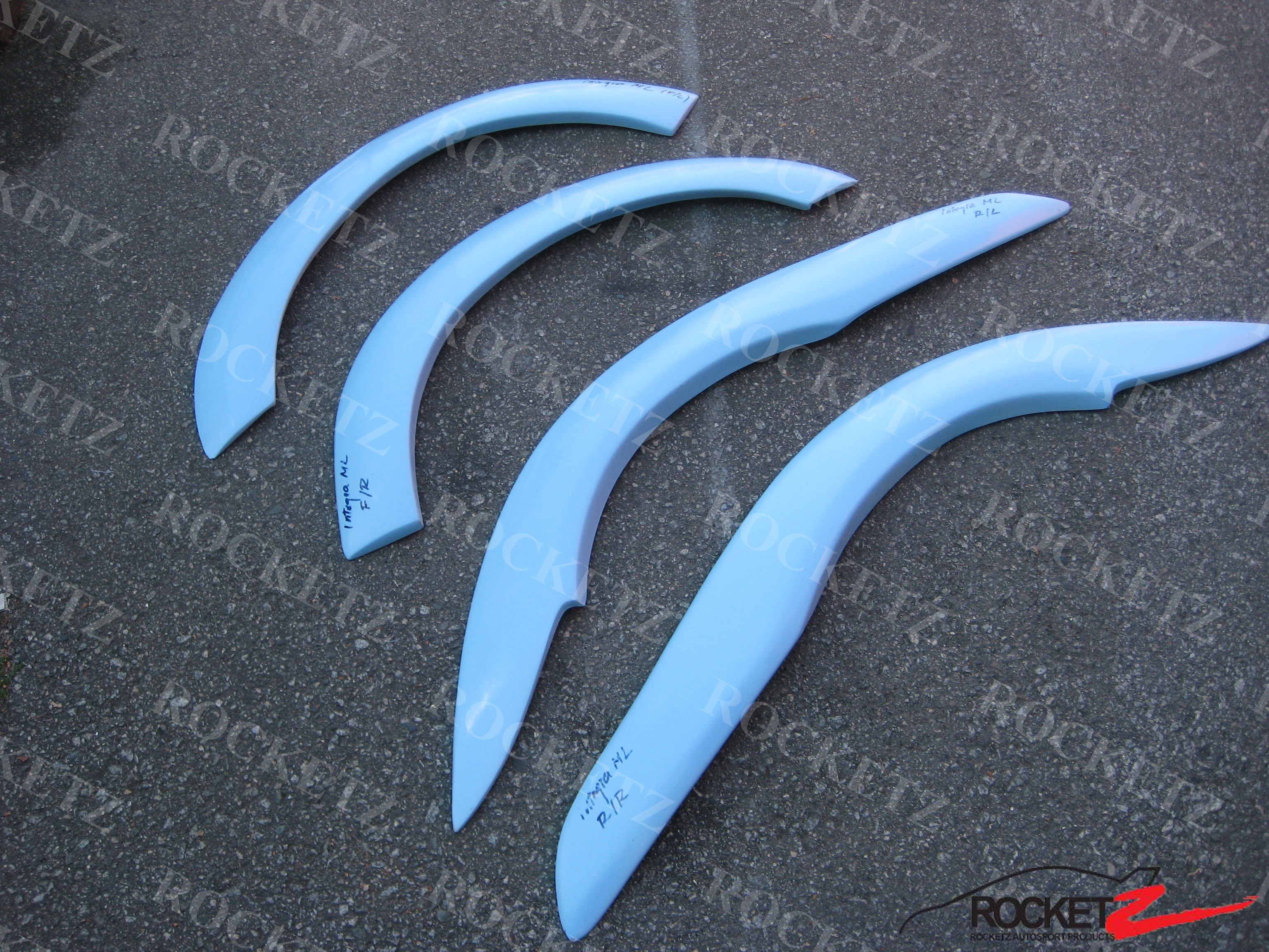 Integra 94-01 ML Style 4pcs Front Fender flares 2D | ROCKETZ AUTOSPORT