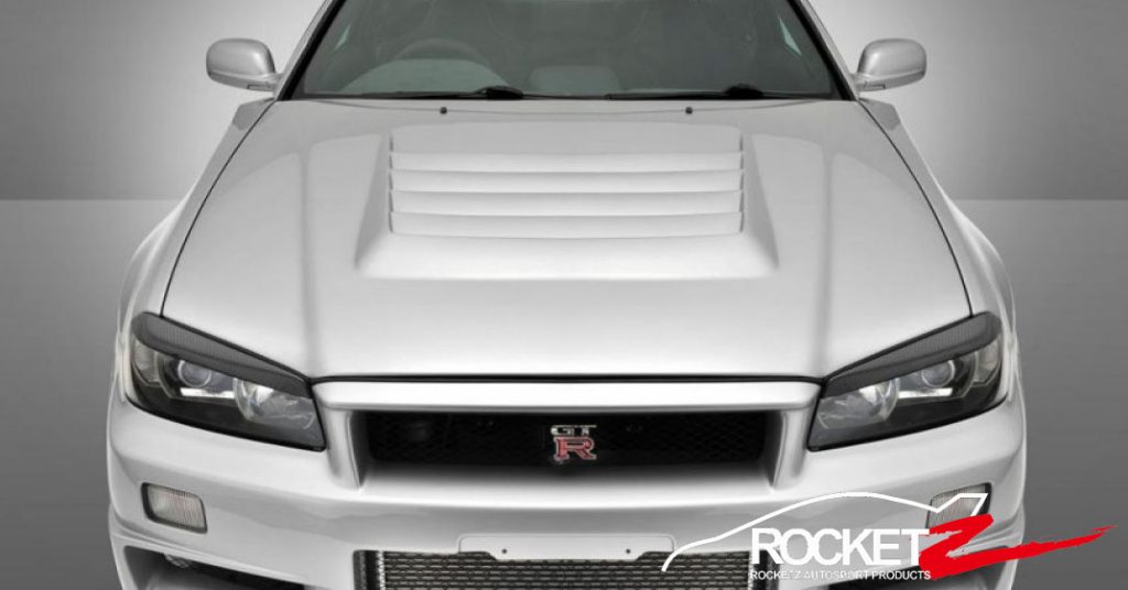 R34 GTR Nismo Style Hood FRP - ROCKETZ AUTOSPORT