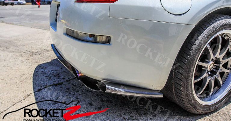 350z 03+ TS Style Carbon Fiber Rear Rear Diffuser - ROCKETZ AUTOSPORT