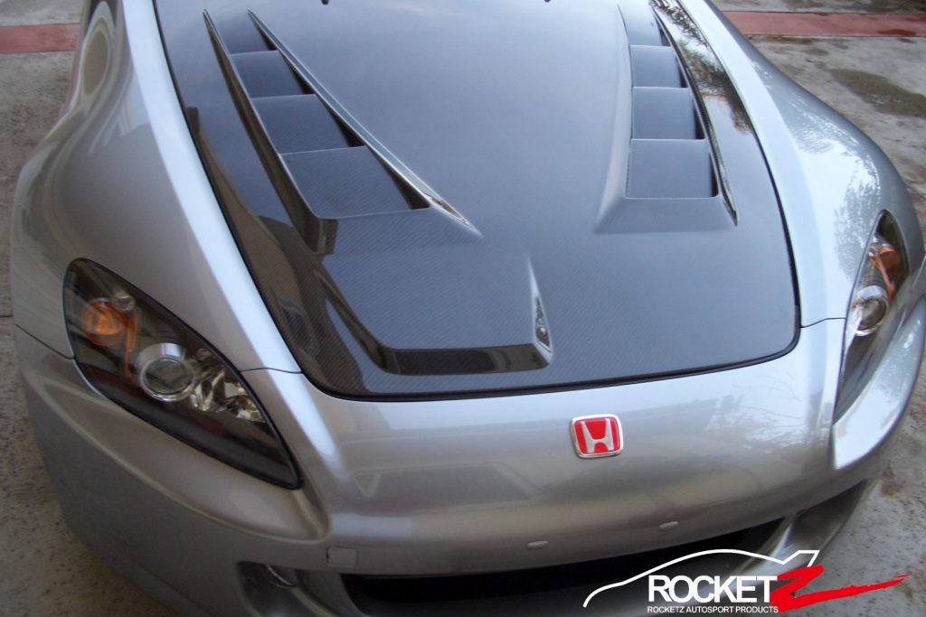 Honda S2000 MG Style Carbon Fibre Hood - ROCKETZ AUTOSPORT